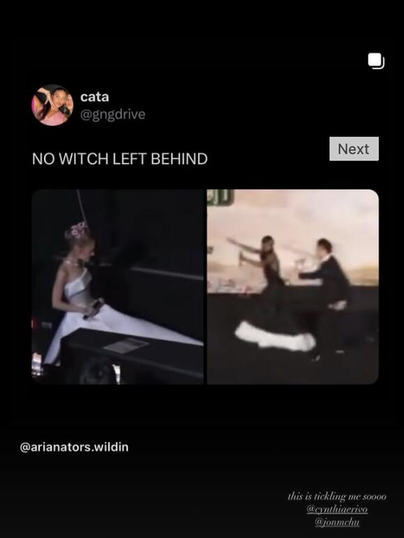 After A Clip Of Cynthia Erivo Rejecting Ariana Grande’s Attempt To Hold ...