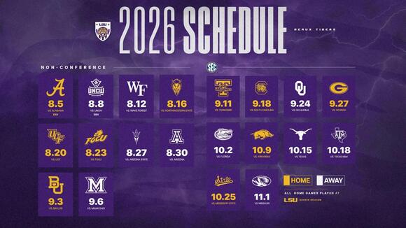 LSU Soccer unveils fall 2026 schedule, features nine home games - NewsBreak