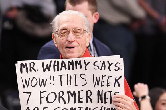 Meet Brooklyn Nets super fan Mr. Whammy who makes NBA superstars ...