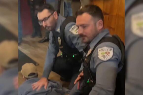 Chaos erupts at NJ town meeting as cops wrestle resident over data ...