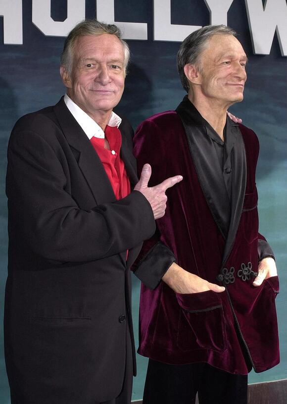 Hugh Hefner’s iconic red velvet smoking jacket up for auction, expected ...