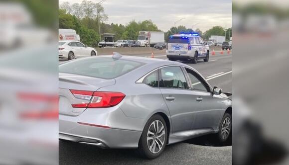 Sinkhole Shuts Down Two Lanes on Westbound LIE Near Exit 49N, Emergency ...