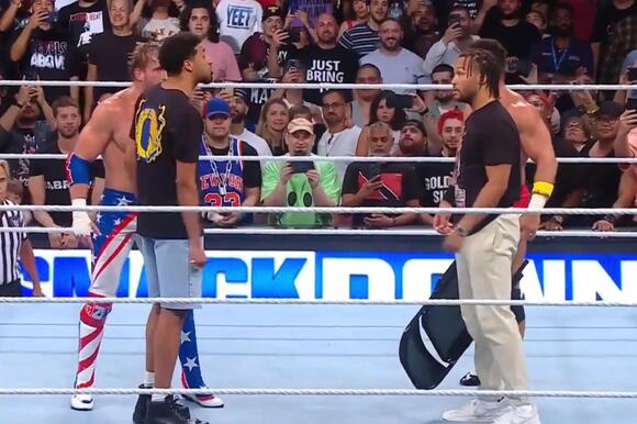 Jalen Brunson and Tyrese Haliburton have intense staredown in wild ...