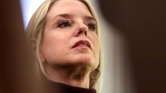 Bondi's portrait discovered in DOJ trash can hours after Trump dumped ...