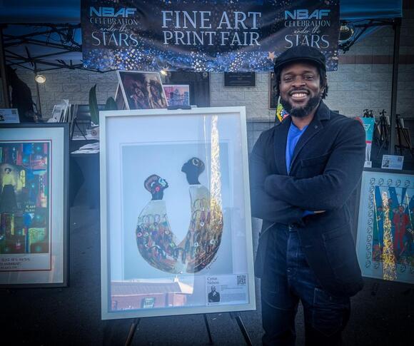 Georgia artist Cyrus Nelson creates mixed-media art to inspire and ...