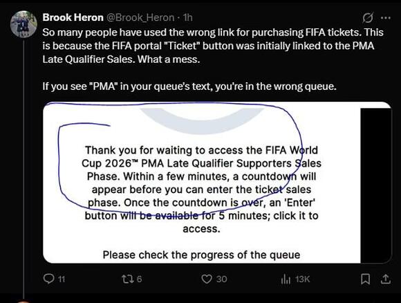 World Cup chaos as FIFA ticket blunder traps fans in wrong queue while ...