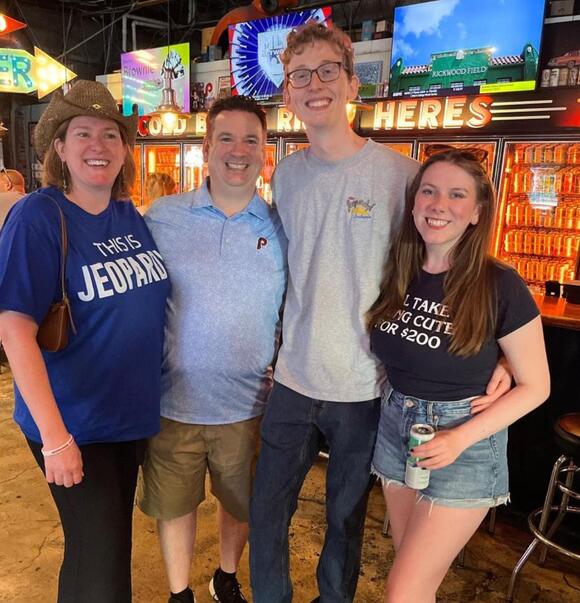 Jeopardy!’s Drew Basile poses with girlfriend as she rocks head-turning ...