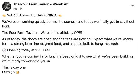 Just Announced: Wareham’s Newest Tavern Reveals They’re Officially Open ...
