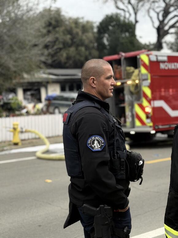 House fire response by Novato Police and Fire - NewsBreak