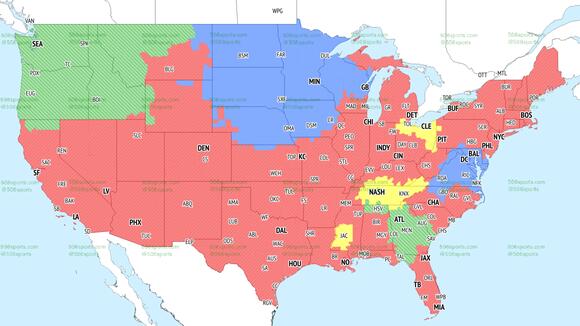 NFL Coverage Map Week 14: TV Broadcast Schedule and Announcers for FOX ...