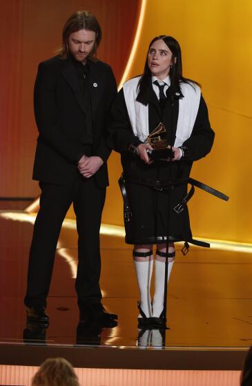 Billie Eilish and Finneas make Grammy history with third song of the ...