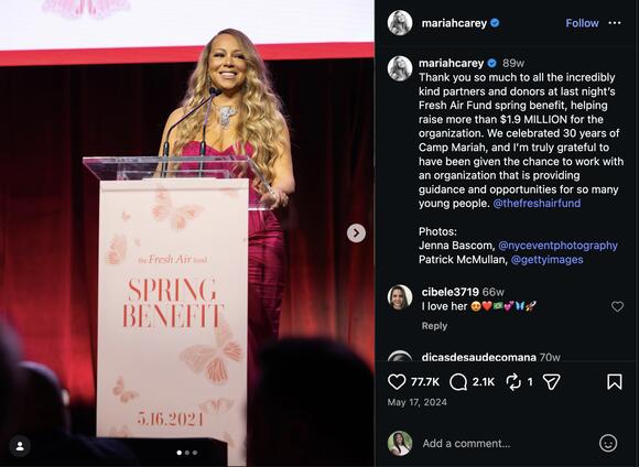Mariah Carey Launched A Camp With The Fresh Air Fund, Introducing Youth ...