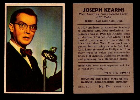 In Memory of 'Dennis the Menace' Star Joseph Kearns ('Mr. Wilson'): 6 ...