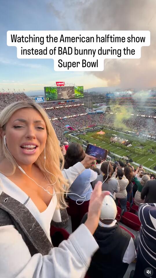 This Woman's "Boycott" Of Bad Bunny's Halftime Performance While ...