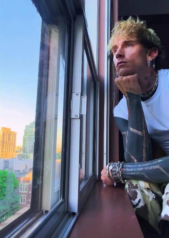 Machine Gun Kelly Reveals His Blackout Tattoo Made Him 'Really Sick ...
