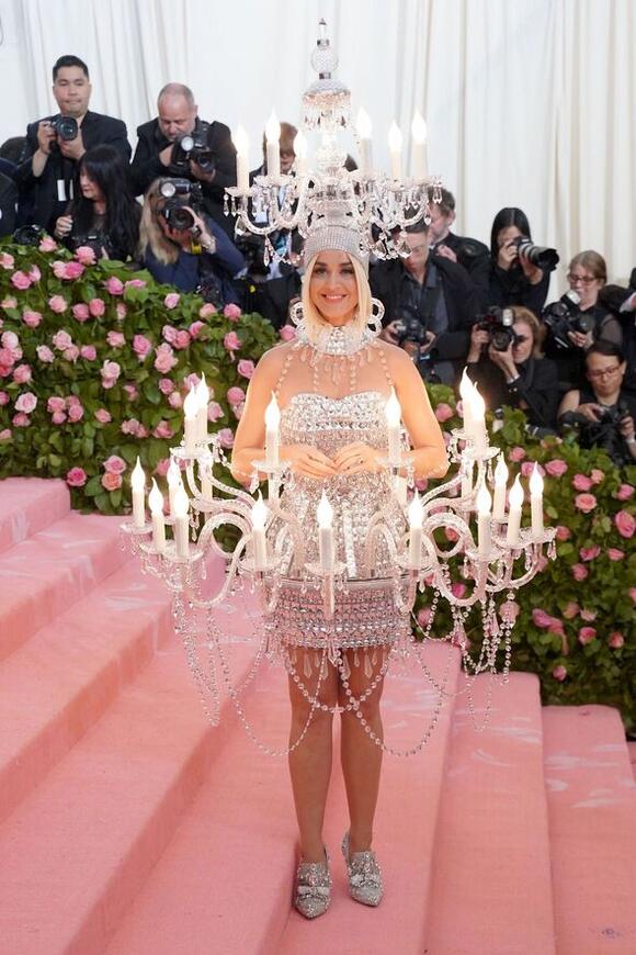 Katy Perry's most outrageous Met Gala looks over years from hamburger ...