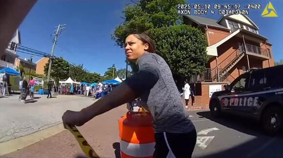 Bratty ex-cheerleader removes barrier at street fair, drives into cop ...