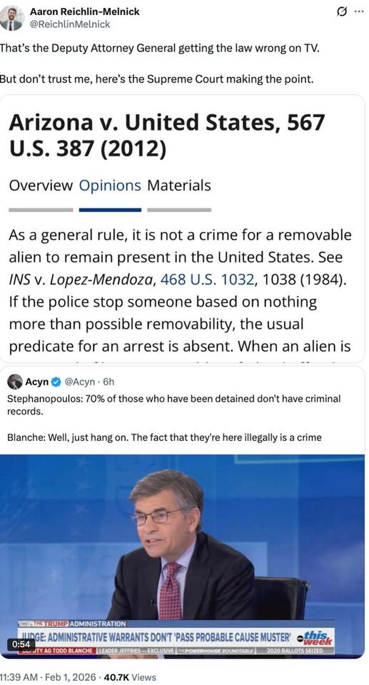 Trump’s DOJ Goon Gets Law Wrong in Bonkers Live Interview - NewsBreak
