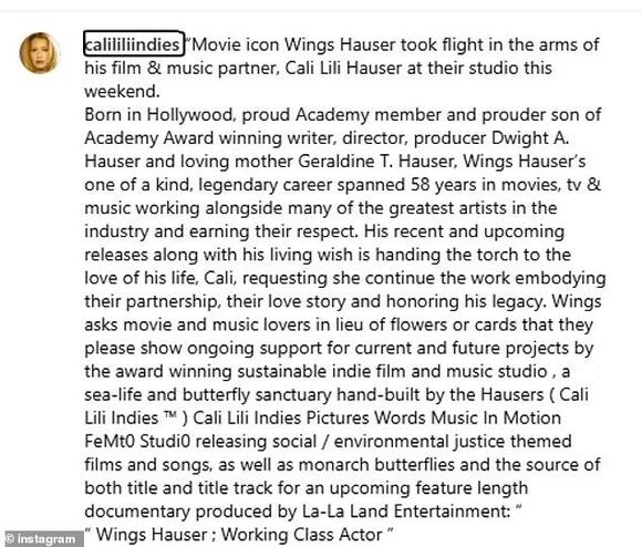 Wings Hauser dead at 78: Vice Squad and The Young and the Restless actor passes away as wife ...