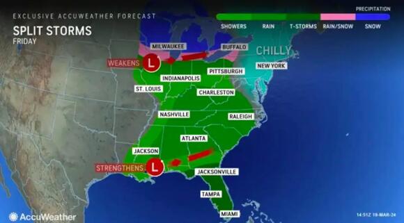 'Split Storms': 2 Merging Systems Could Make One Even Bigger Storm ...