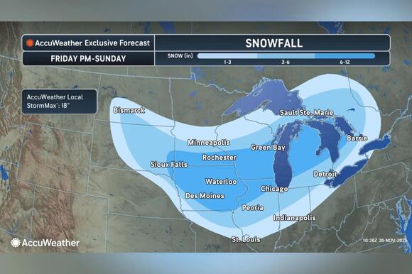 Winter Storm Map Shows Where Up to 12 Inches of Snow Could Strike ...