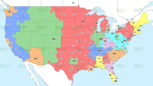 TV broadcast maps and announcers for Week 2 of the 2025 season - NewsBreak