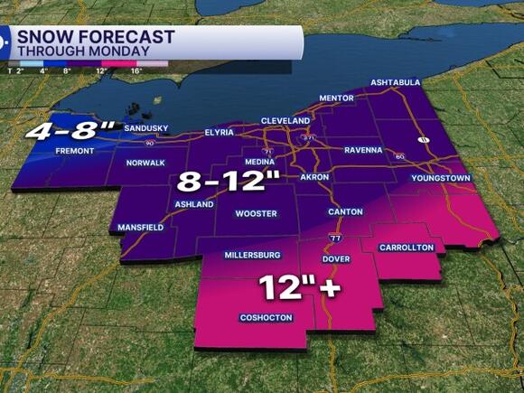 UPDATES: Snow arrives in Northern Ohio; snow emergencies issued - NewsBreak