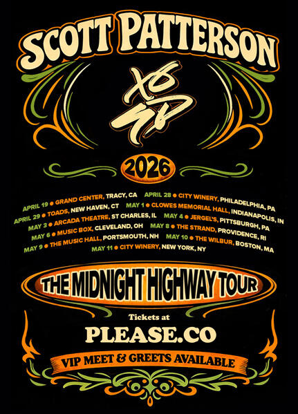 Scott Patterson brings 2026 spring tour to U.S. cities with new music ...
