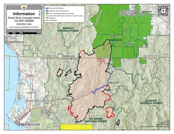 Smith River Complex South and North Update September 20, 2023 - NewsBreak