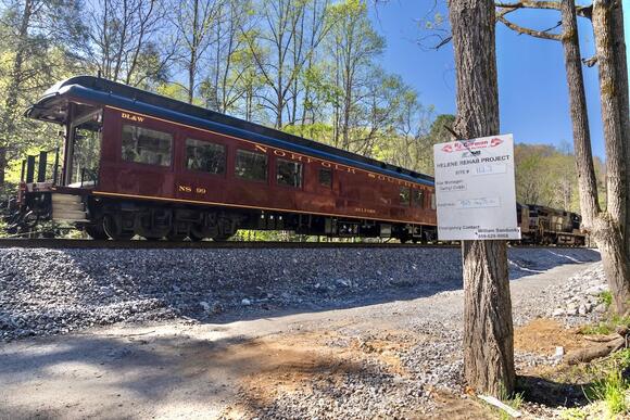 Norfolk Southern track geometry train is first to pass through restored ...