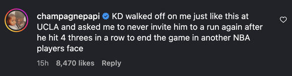 Drake Recalls When Kevin Durant ‘Walked Off' After Hitting Four ...