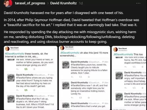 What is the controversy surrounding David Krumholtz? Threads scandal ...