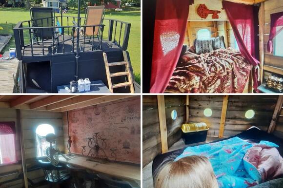 One-of-a-Kind Pirate Pontoon Ship Now for Sale in Michigan - NewsBreak