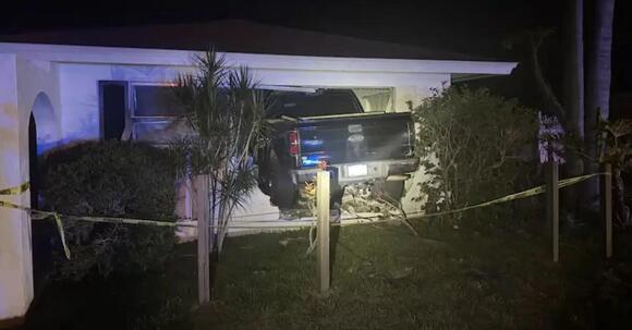 Pickup Truck Blew Past a Stop Sign and Ended Up Inside a Florida Man’s ...