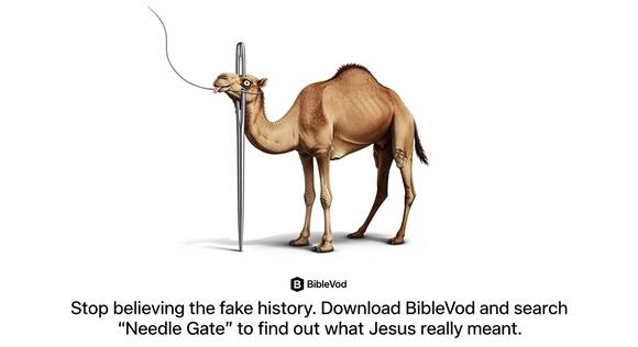 The "Needle's Eye" isn't what you were told it is (Matthew 19:24 ...