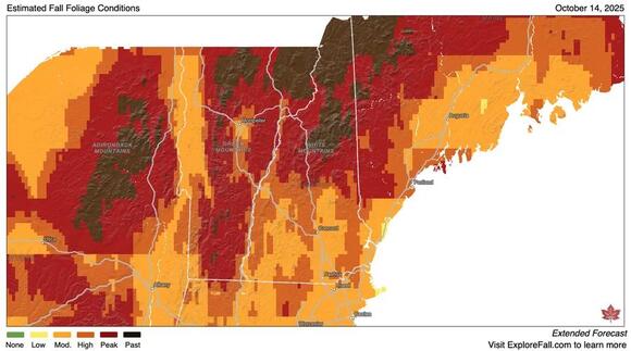 2025 fall foliage: The latest maps, dates for seeing the best fall ...