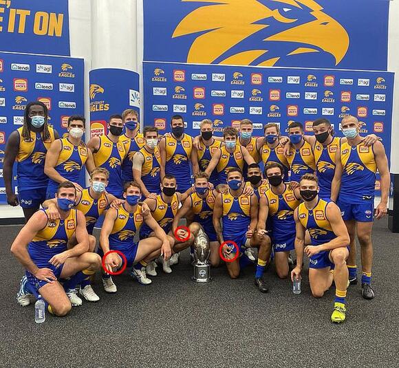 Why this post-match photo left footy bosses furious after fans spotted ...