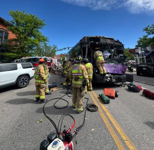 Multiple people injured in collision between bus and fire truck in CO ...