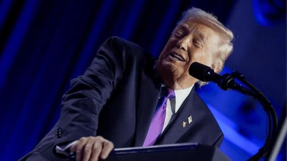 Trump roasts Mike Johnson for saying grace at prayer event: 'Excuse me ...
