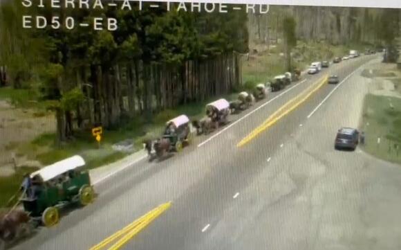 Historic 'Wagon Train' journey underway from Nevada to California ...