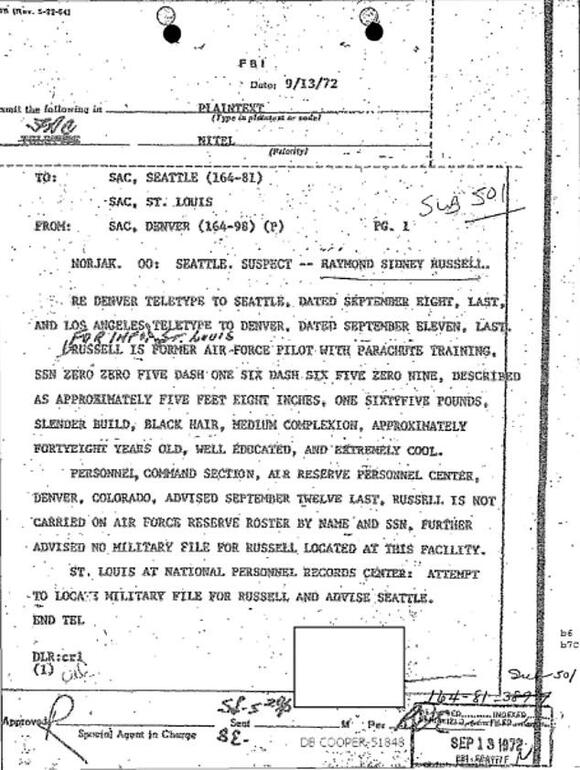 DB Cooper skyjacking suspect revealed after 55 years as alcoholic pilot ...
