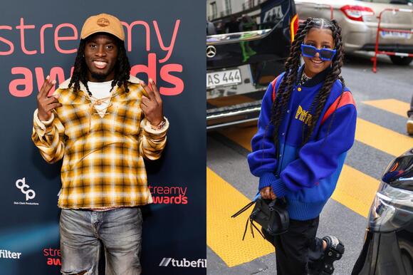 He Got Motion! Streamer Kai Cenat Kicks It With North West For Her 11th ...