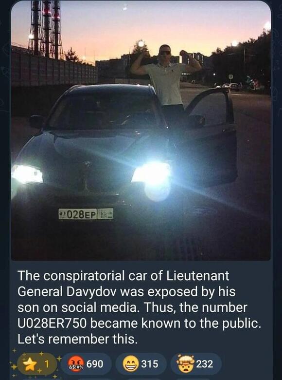 Russian general blown up after son ‘posted pic of his dad's car number ...