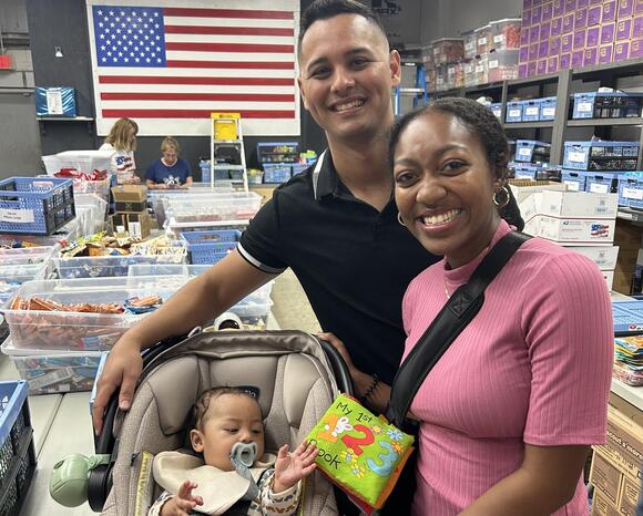 US Marine thanks volunteers in Lake Worth Beach for care packages