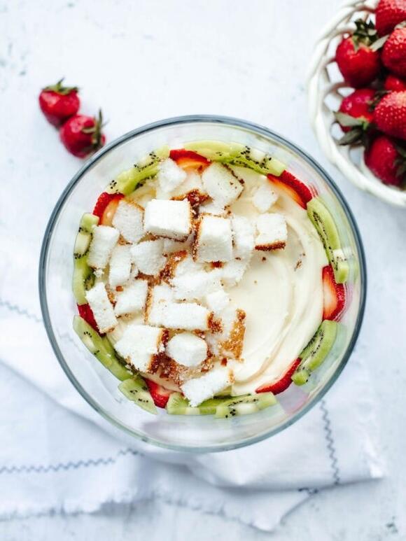 This Angel Food Cake Fruit Trifle Is the Light and Creamy Summer ...