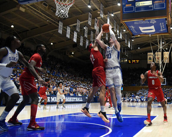 Duke star Kyle Filipowski makes return after court-storming injury