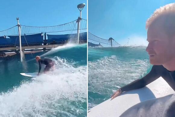 Prince Harry takes son Archie, 5, surfing at Kelly Slater’s California ...