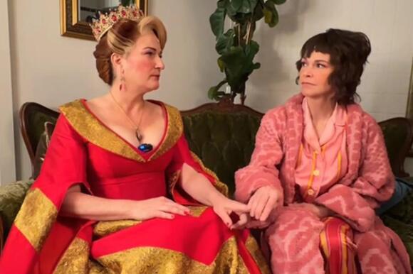 Viral ‘Wicked’ press tour ‘holding space’ meme mocked by Sutton Foster ...