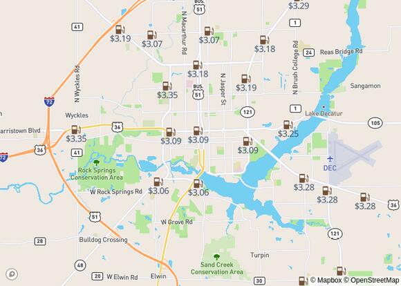 Gas prices Sunday: Most and least expensive in Decatur - NewsBreak