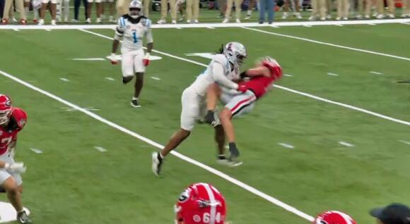 Georgia QB Gunner Stockton Got “WRECKED” By One Of The Hardest Hits You ...